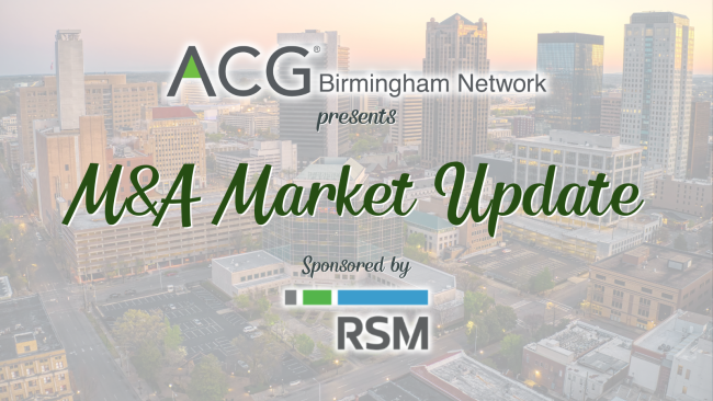 2024 M&A Market Update | ACG Birmingham Network